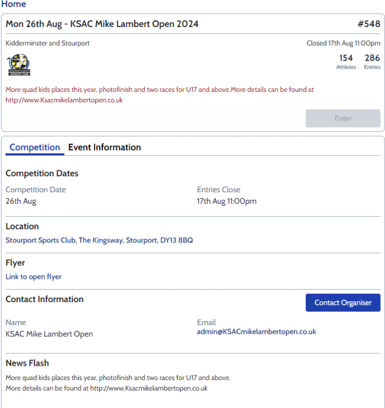 The Home Page – Support